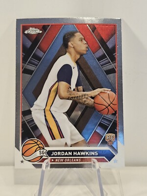 2023-24 Topps Chrome JORDAN HAWKINS ROOKIE #63 New Orleans Pelicans RC ...