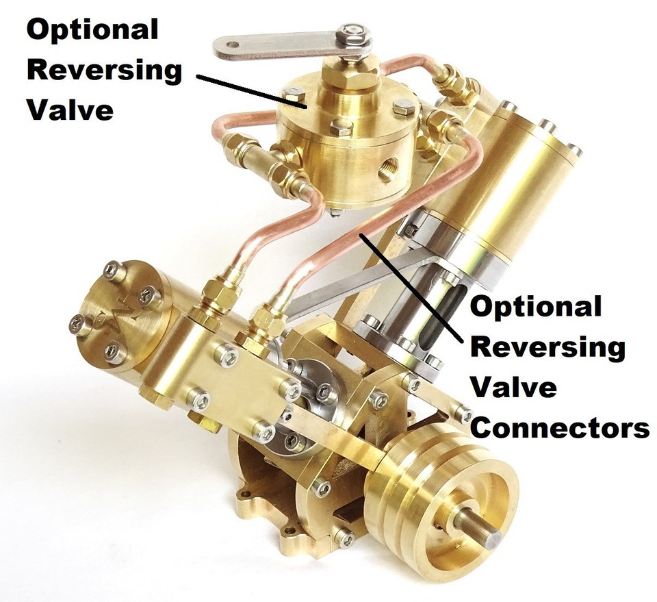 Live Steam - V Twin Cylinder Marine Model Steam Engine Fully Machined ...