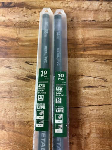 Masterforce 237-6475 10 Pc. 12” Hacksaw Blade 18 TPI Set(A7) | eBay
