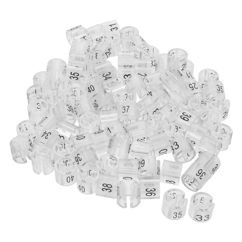 170pcs Plastic Clothing Size Markers: Hangers Number Tags 24-40 ...