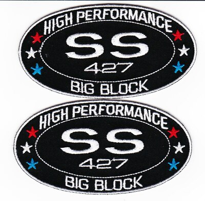 Chevy SS 427 Big Block Sew/Iron on Patch Emblem Badge Embroidered Hot ...