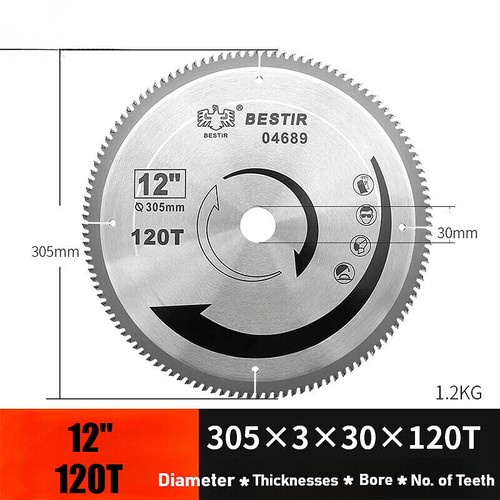 12 Inch Steel Metal Cutting Blade 30mm Arbor Circular Saw Blade 120 ...