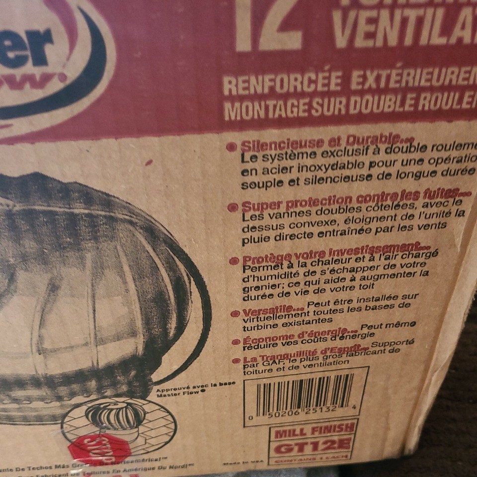 Master Flow 12 in. Galvanized Externally Braced Replacement Turbine ...