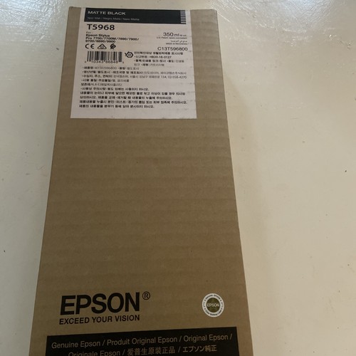 Genuine Epson T5968 Matte Black Ink Cartridge C13T596800 2024 exp | eBay