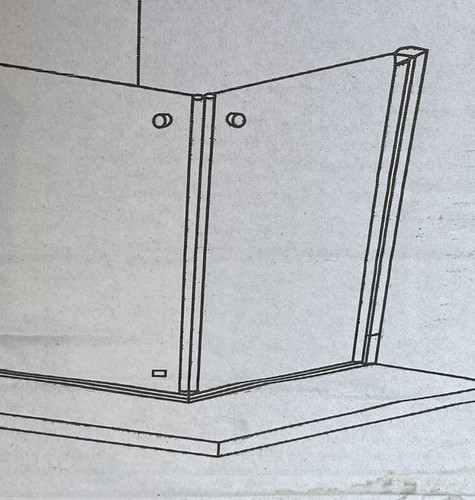 AKW Larenco Half Height Glass Screen 900mm RH 26322 for sale online ...