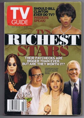 ORIGINAL Vintage TV Guide October 19, 2002 TV Richest Stars Ozzy ...