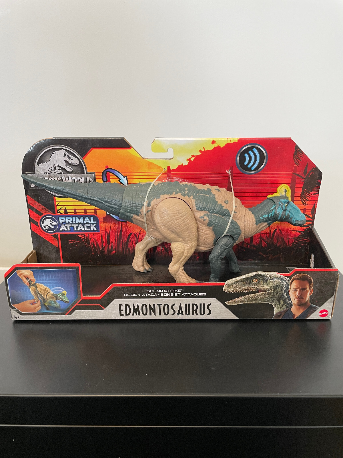 Jurassic World Primal Attack Sound Strike Edmontosaurus NIB NFRB Mattel ...