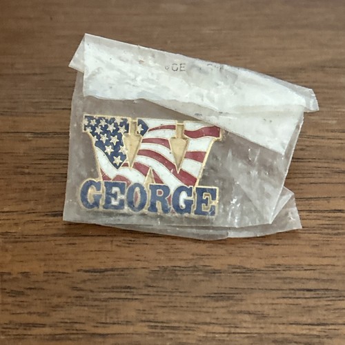 NOS George W Bush President Lapel Pin Flag "W" | eBay