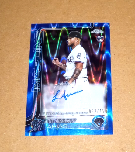 AUTO & Serial # /150 Blue Raywave Lava 2025 Topps Chrome Update ...