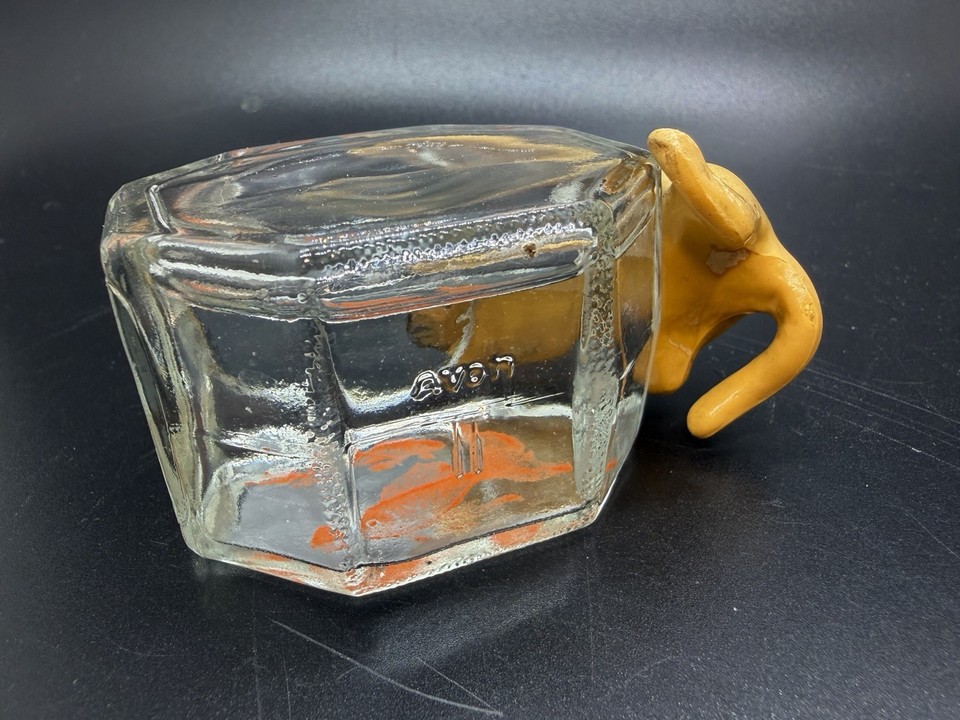 Vtg Avon Curious Kitty Cat On Fish Bowl Perfume Bottle Figurine Gold ...