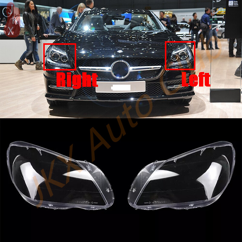 For Mercedes-Benz W172 SLK 2012-2016 Right&Left Headlight Lens Shell ...