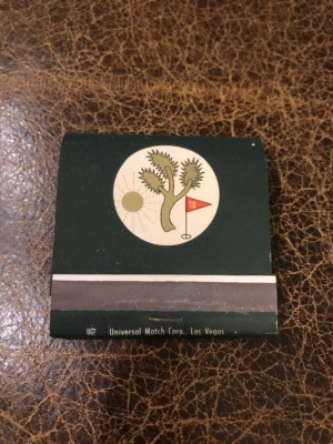 Desert Inn & Country Club Casino Green Matchbook Joshua Tree Golf Las ...