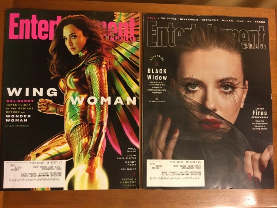 4 Issues Lot Entertainment Weekly Jan Feb March and April 2020 Daniel ...