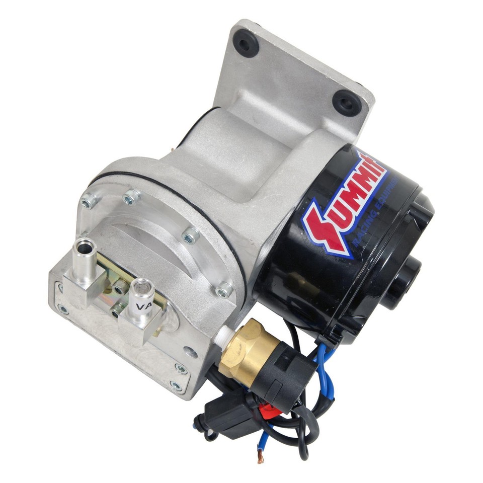 Summit Racing Electric Vacuum Pump Street Black 12V Includes Vacuum ...