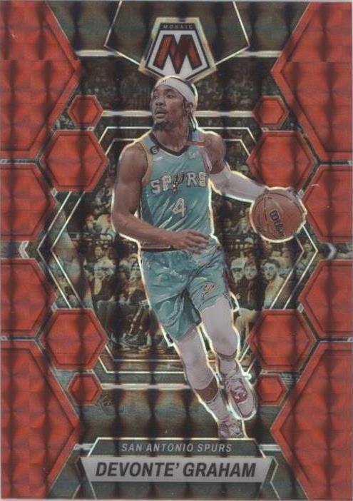 2022-23 Panini Mosaic - Devonte' Graham #50 Red Mosaic Prizm for sale ...