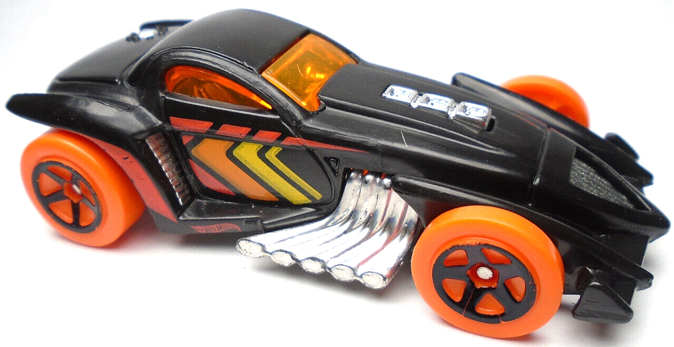 2022 HOT WHEELS BURL-ESQUE BLACK 1:64 DIECAST 2 3/4" CAR W/ ORANGE ...