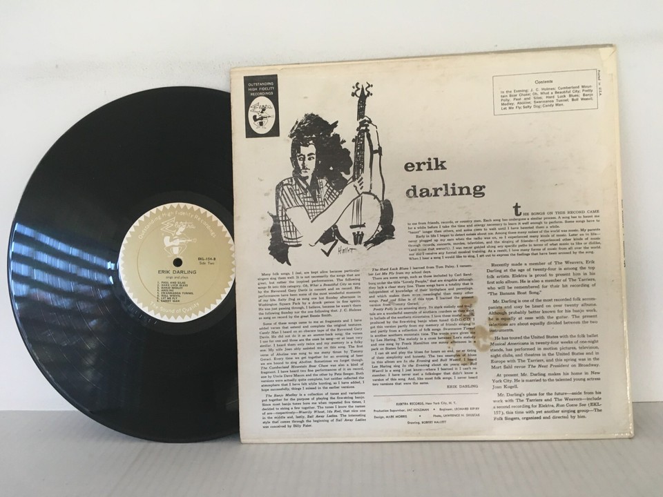 Erik Darling - Full Stop - Elektra Records (1958) 12" Vinyl LP | eBay