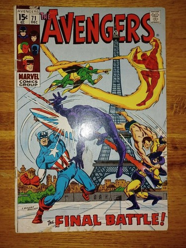 Avengers #71 1st Appearance Invaders Black Knight Joins! Marvel 1969 ...