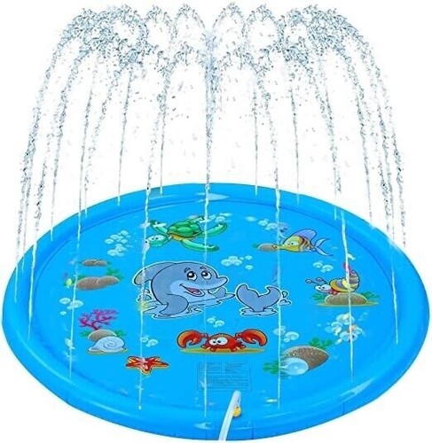 New 67" Kids Sprinkler Play Splash Pad Mat Wading Pool Summer Outdoor ...