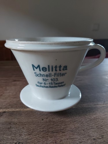 Melitta Nr. 103 Kaffee Schnell Filter 6-15 Tassen 8 Loch Deutsches ...
