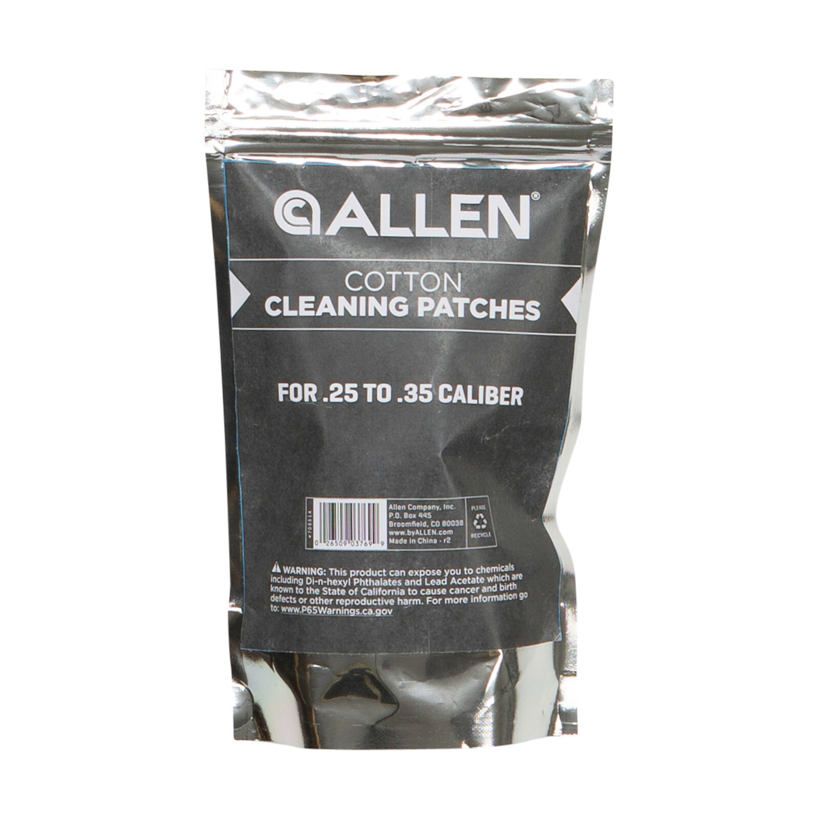 Allen 250 1.5" COTTON GUN CLEANING PATCHES .25 to .35 CALIBER Highly ...