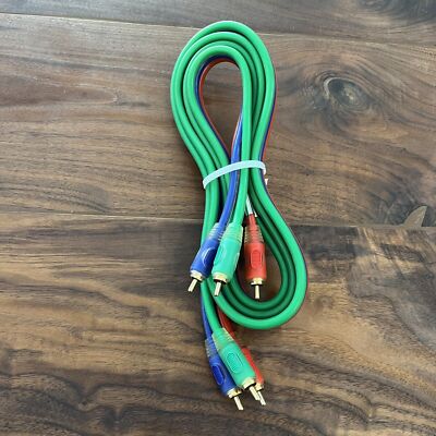 RCA Component Video Cable RGB RCA DVD VCR 3 Male to 3 Male 6ft | eBay