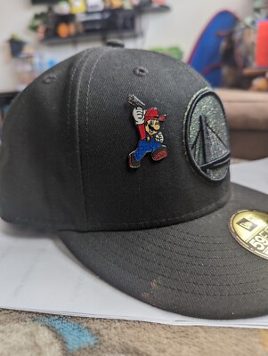 Super Mario Bros Mario Metal Enamel Push Pin | eBay