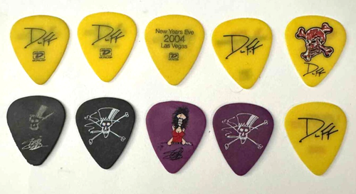 VELVET REVOLVER Guitar Pick Lot #1 - DUFF Signature SLASH Tour LOOK! | eBay