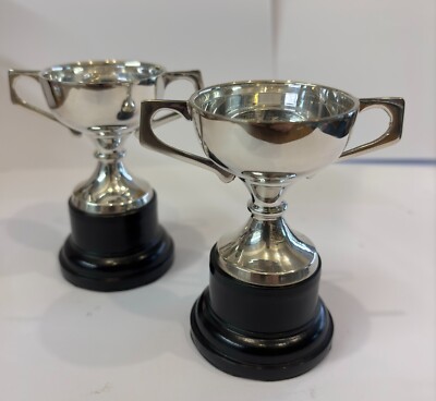Mini Cast Nickel Plated Metal Cup Trophy Award | eBay