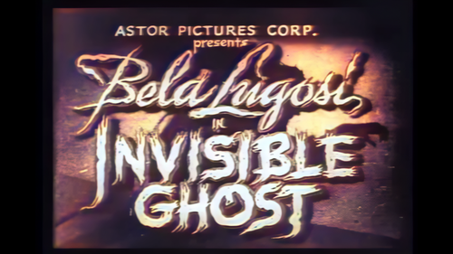 The Invisible Ghost(1941) Bela Lugosi Vintage Horror Film Enhanced Remastered | eBay