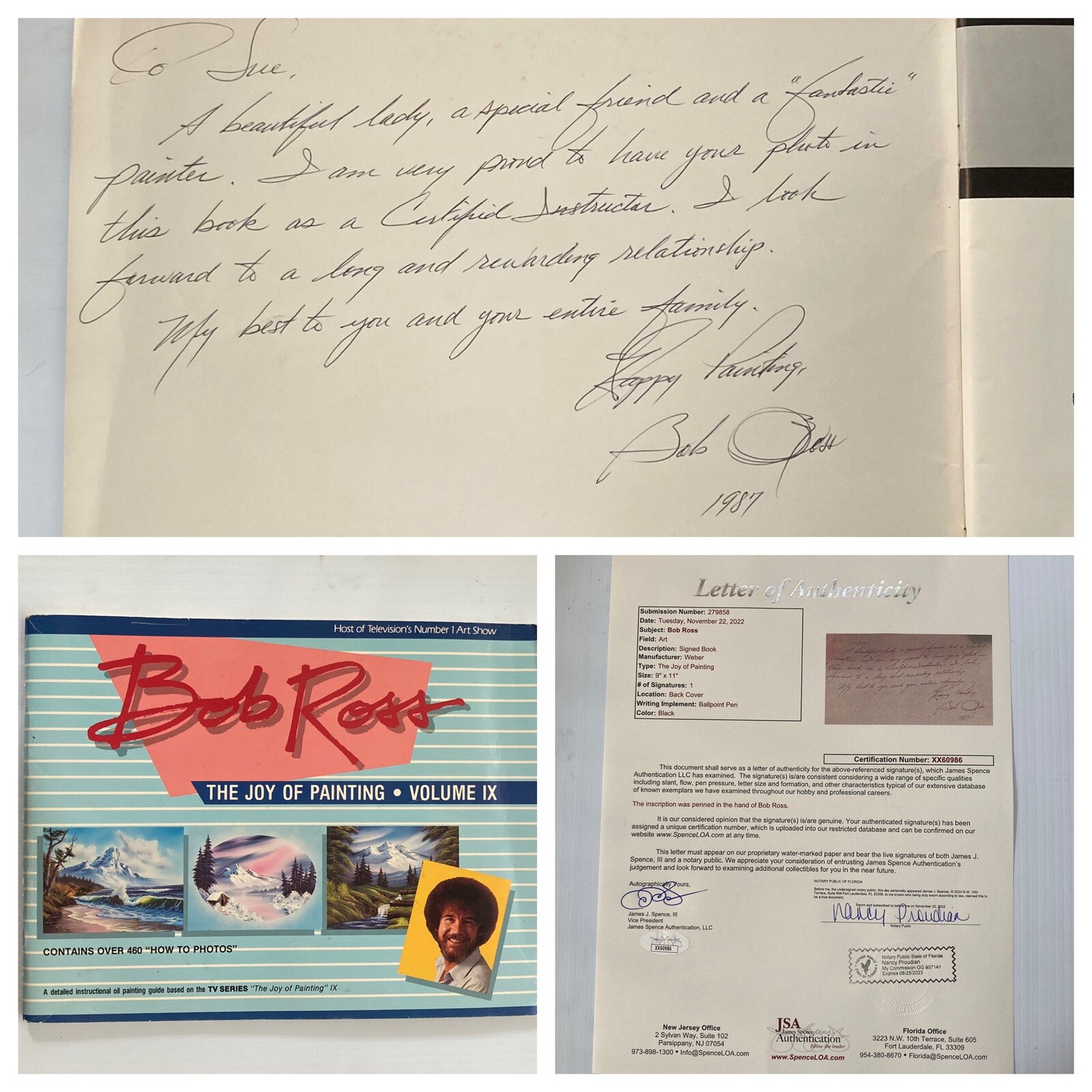 Bob Ross Autographed Memorabilia | Signed Photo, Jersey, Collectibles ...