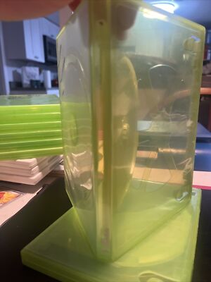 Xbox 360 Microsoft OEM 2 Disc Double Replacement Green Case | eBay