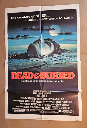 💀DEAD & BURIED💀 1981 Original 27x41 1-sheet movie poster Campanile art ...