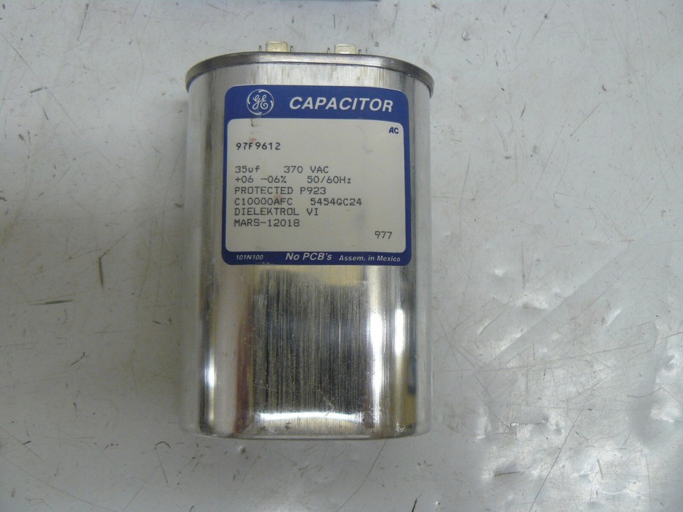 Mars replacement componets 12018 capacitor GE 97F9612 35uf 370 vac new ...
