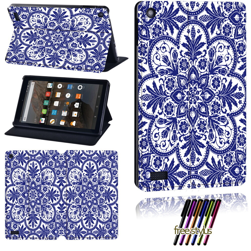 Leather Stand Cover Case For Amazon Kindle fire 7 5th/7th/9th ...