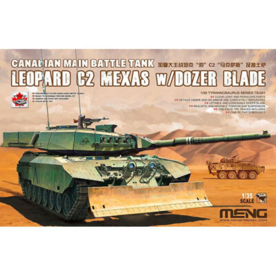 TS041 MENG 1/35 Canadian Leopard C2 Mexas w/dozer | eBay.de