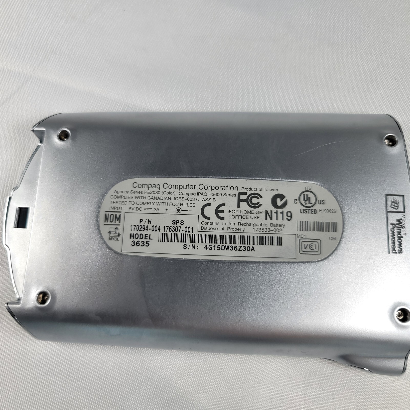 Compaq 3635 iPaq Pocket PC With Stylus 720591705008| eBay