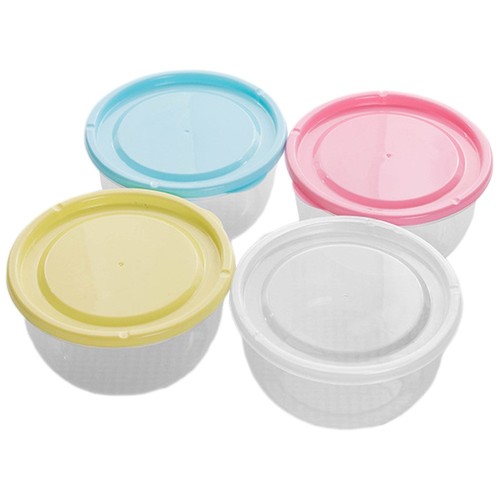 4 Pcs Crisper Box with Lid Kitchen Storage Containers Plastic Lids | eBay