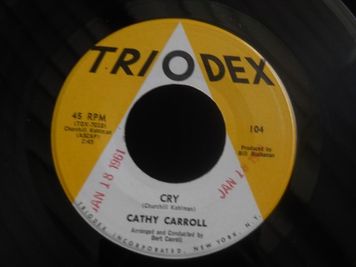 xZZ6 TRIODEX 104 ROCKABILLY CATHY CARROLL HE'S FAMOUS CRY JOHNNY PINNA ...