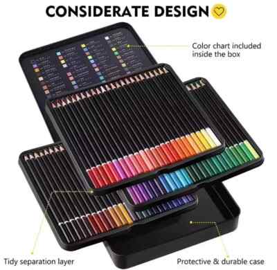Premier Colored Pencils 72 Pack - Drawing Artist Kit Art Tools Kit ...