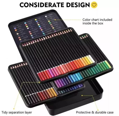 Premier Colored Pencils 72 Pack - Drawing Artist Kit Art Tools Kit ...