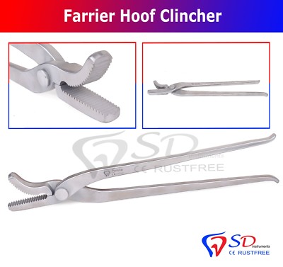 Farrier Hoof Clincher Alligator Clinching Tong Professional Graded ...