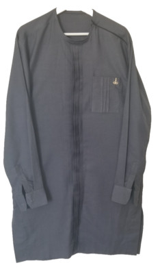 Stylish Charcoal Grey Men's Senator Outfit - Shirt and Pants, Size (XL ...