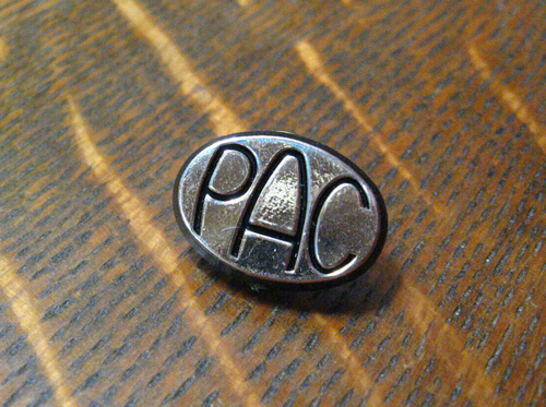 🇺🇸 Political Action Committee Vintage Lapel Pin - Gold & Black PAC ...