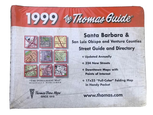 Thomas Guide Santa Barbara San Luis Obispo Ventura Counties 1999 Street ...