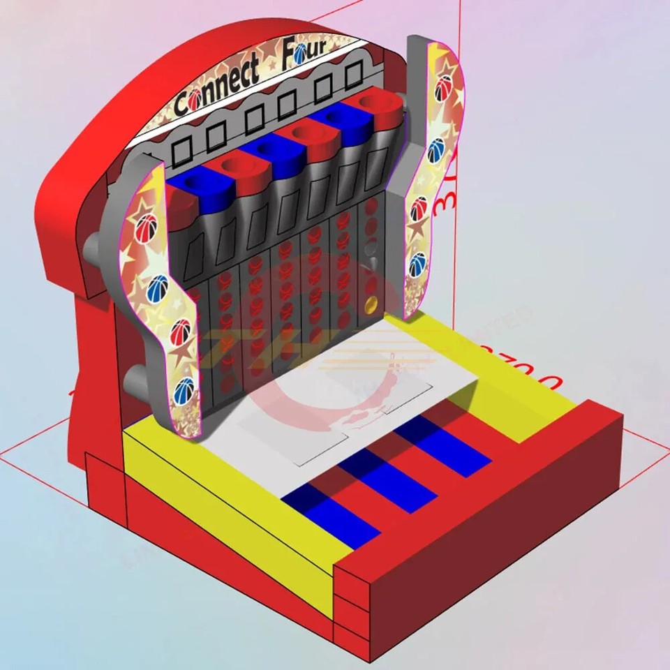 BASKETBALL CONNECT 4 Commercial Connect Toss Inflatable Connecting ...