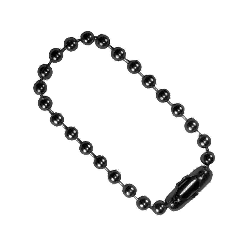 100 x Beaded Ball Chains with Connector for Key Chains or Swing Tags ...