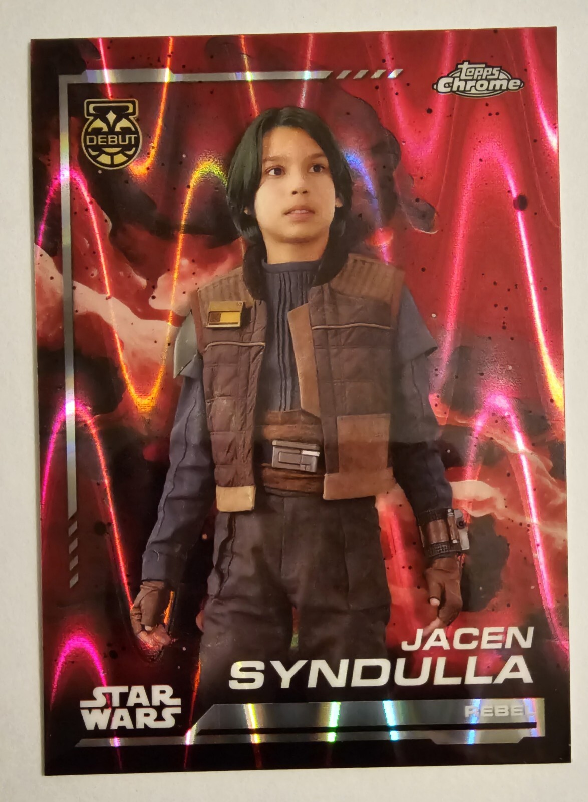 2024 Topps Chrome Star Wars Jacen Syndulla Red Raywave Refractor #100 ...