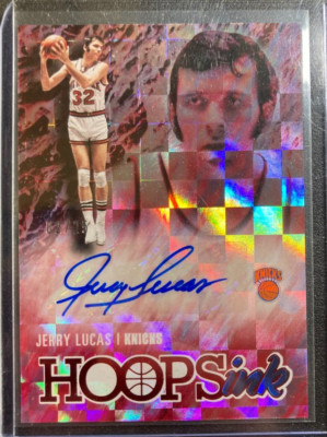 Jerry Lucas AUTO #/25 Hoops Ink Pink 2020-21 Panini Autograph SP Knicks ...