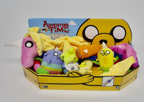 Adventure Time Lady Rainicorn and puppies plush 5 pups dog mint in box ...